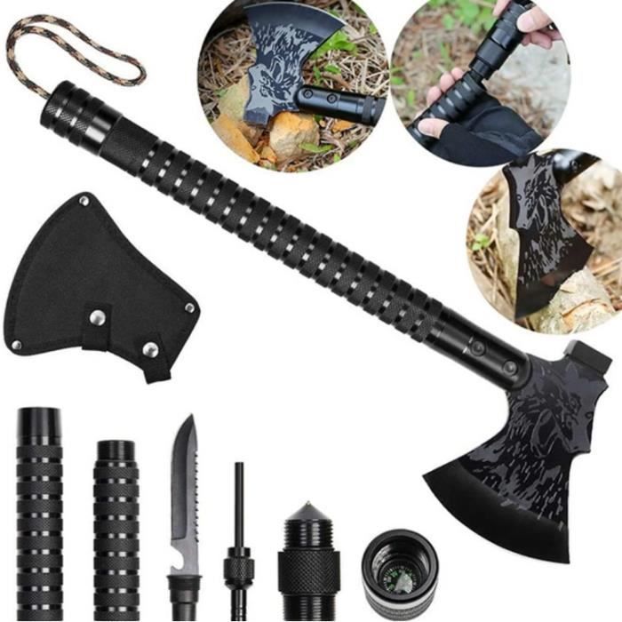 Outil multifonctionnel amélioré de hache de camping extérieure ...