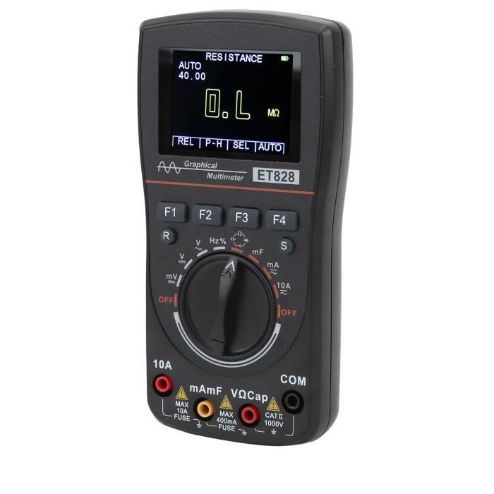 Multimètre oscilloscope - ET828 - Numérique - Alimentation filaire ...