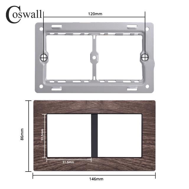 Prise,146 Double frame-220-250V--interrupteur mural série L1, panneau ...