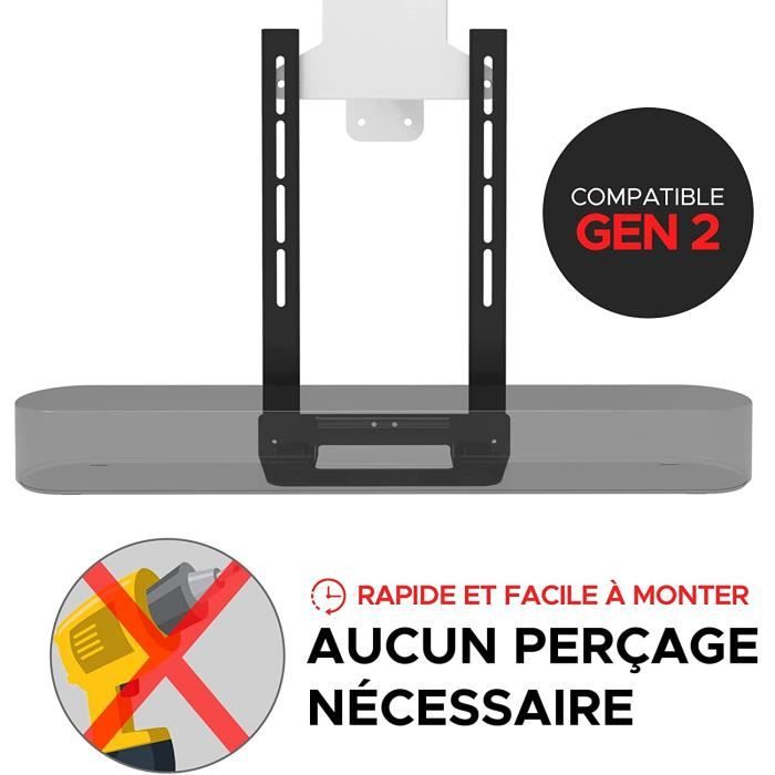 Beam TV Fixation de MontageNoirCompatible avec génération 1 2 Sonos ...
