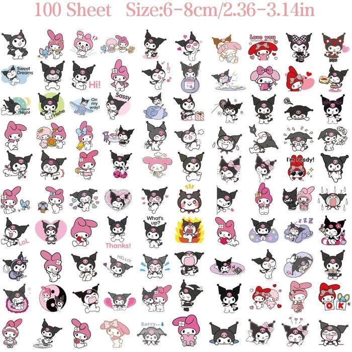 Kuromi Stickers, Autocollant Kuromi, Kuromi Stickers Ordinateur ...