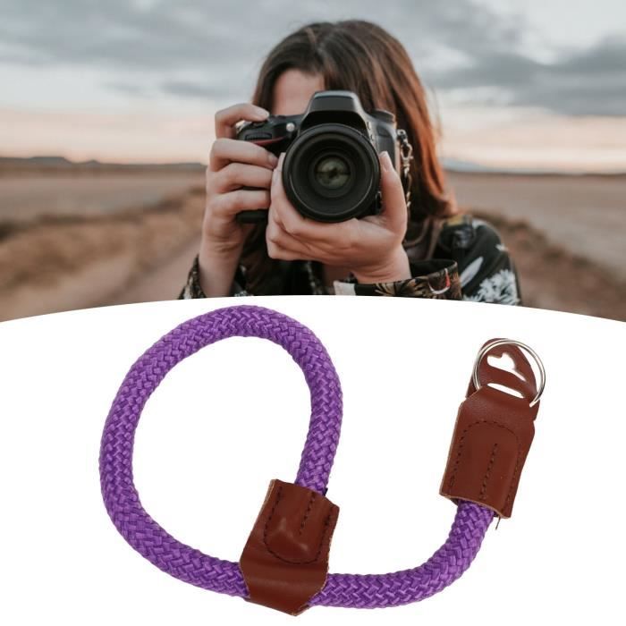 FAN-Caméra Poignet Dragonne (Violet)Dragonne Appareil Photo Corde Ronde ...