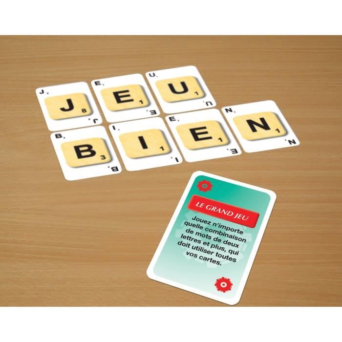 Scrabble cartes - 3 jeux en 1 - MEGABLEU - Cdiscount Jeux - Jouets