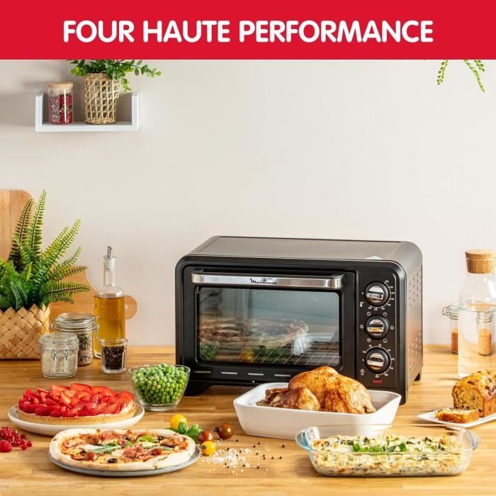 Four Électrique Posable 19 L, Compact, Chaleur Tournante, 6 Modes De ...