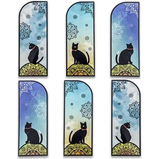 Lot De 6 Marque-Pages Personnalisés, Marque-Page Chat, Marque-Page Pour ...