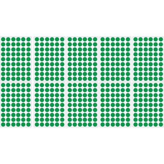 Lot 540x gommettes autocollantes vert ronde 1,5cm scrapbooking ...