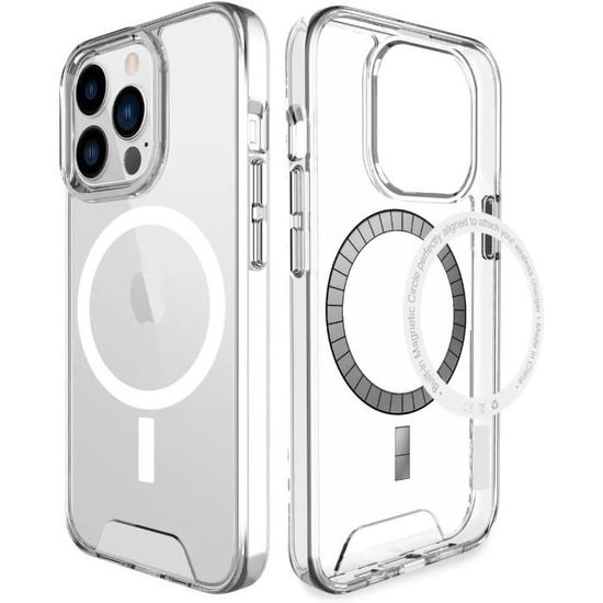 Coque Iphone Transparente Compatible Magsafe Pour Iphone 11, 12, 13, 14, 15 Pro Max - Protection ...