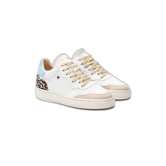 Baskets Newlab NL11 - white/cheetah - 39 White/cheetah - Cdiscount Chaussures