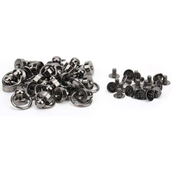 Goujons De Bouton, 20 Ensemble 9 Mm Rivets De Goujon En Laiton Rivets À ...