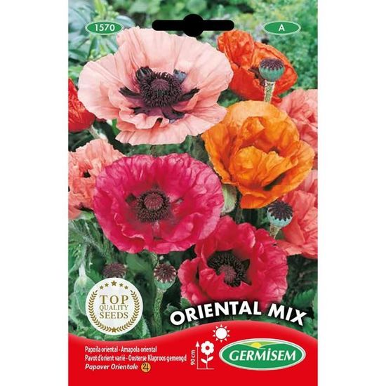 Germisem Graines Pavot D'Orient Varié Oriental Mix[z246] - Cdiscount Jardin
