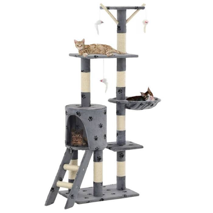 BEAU Arbre pour chats - Arbre à chat avec griffoir en sisal - Anti ...