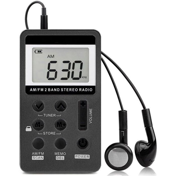 Mini radio stéréo portable, radio de poche rechargeable, radio stéréo ...