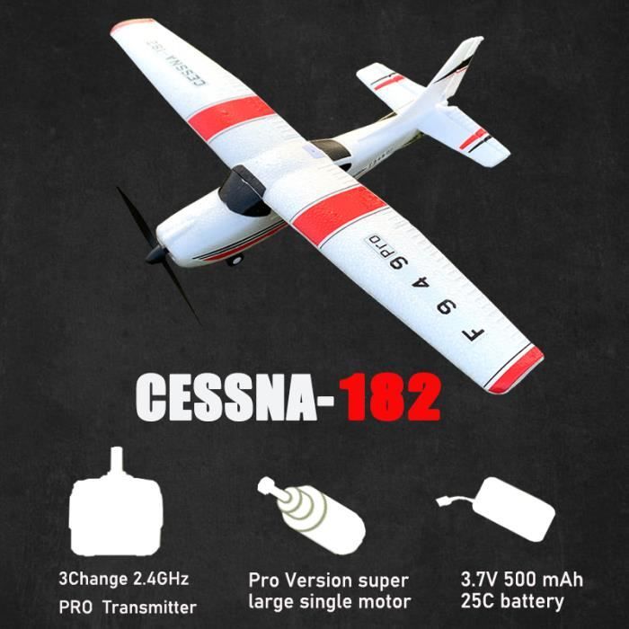 F949 Pro BNF-WLtoys F949 2.4G 3CH Cessna 182 Micro RC Avion BNF Sans ...