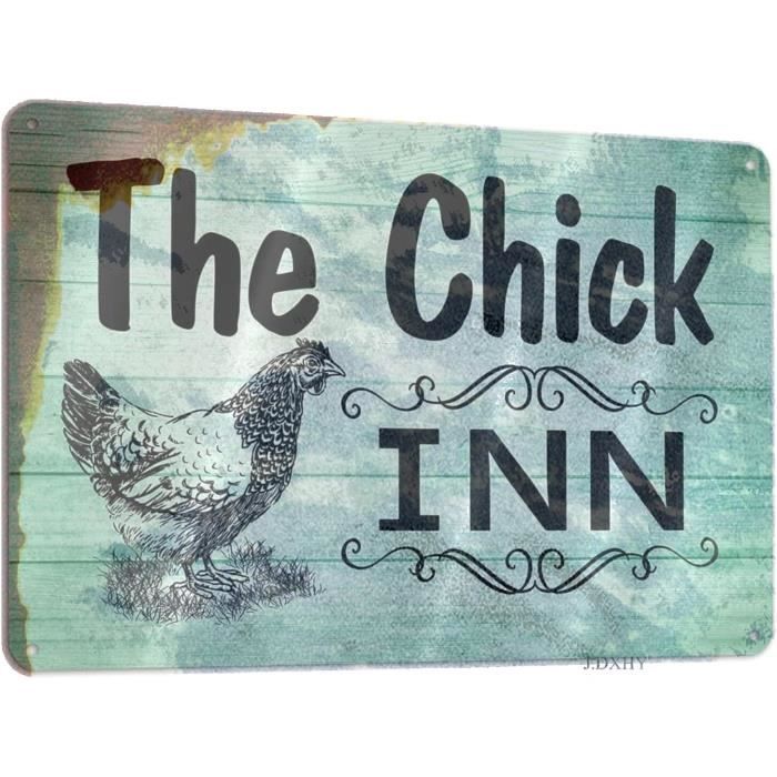 Affiche En Métal « The Chick Inn Chicken Coop » Rustique Pour ...
