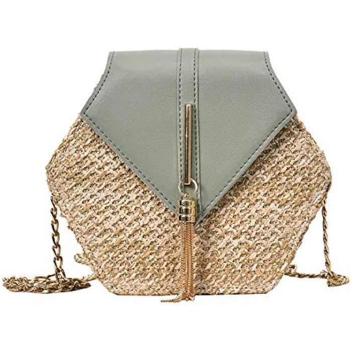 Sacs À Main À Épaulettes En Pu De Forme Hexagonale Bandoulière Été ...