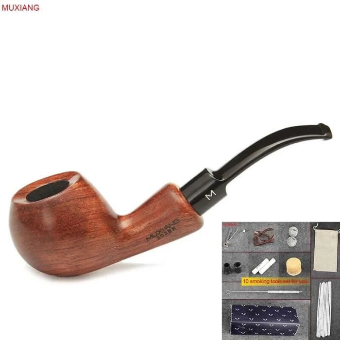 AD0017 - 16 Types Free 10 Smoking Pipe Tools Bent Rosewood Tobacco Pipe ...