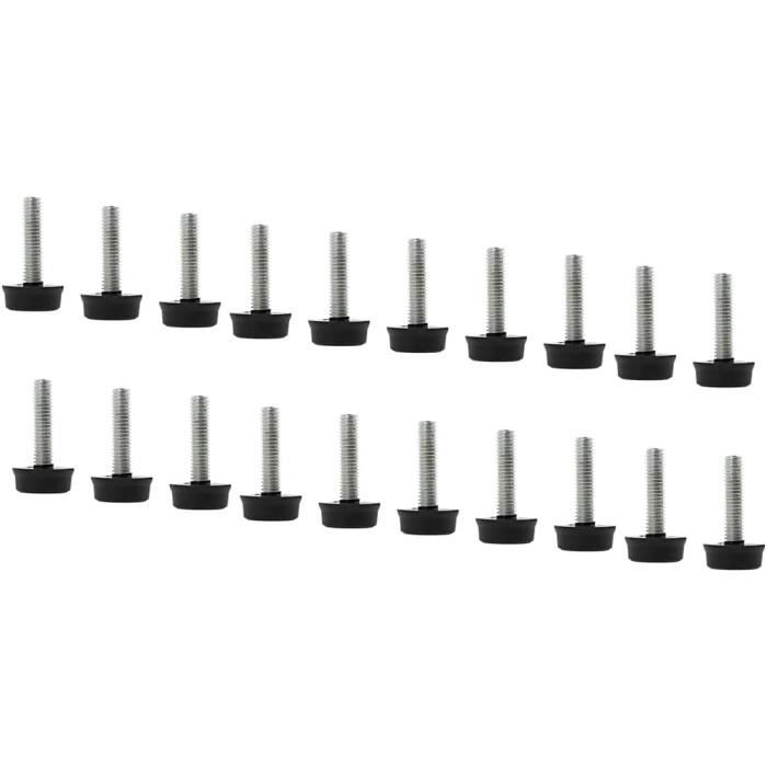 M6 X 24 X 18 Mm Meubles Coulissants Nivellement Pieds 24 Pièces ...