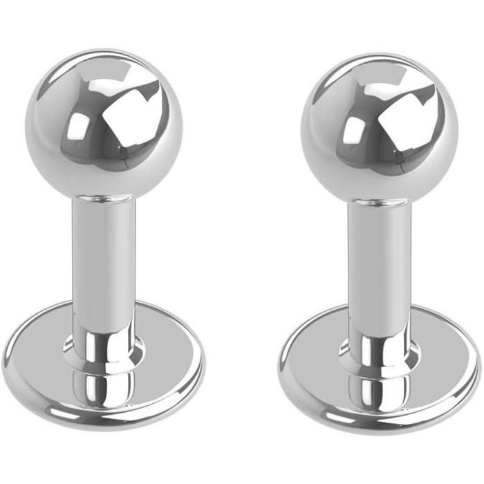 Piercing Labret Acier Chirurgical Boule 16Ga (1.2Mm)[n4844] - Cdiscount ...
