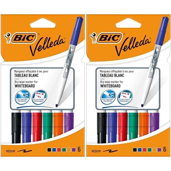 Velleda 1741 Feutres Pour Tableau Blanc Effaçables À Sec (Parfait Pour ...