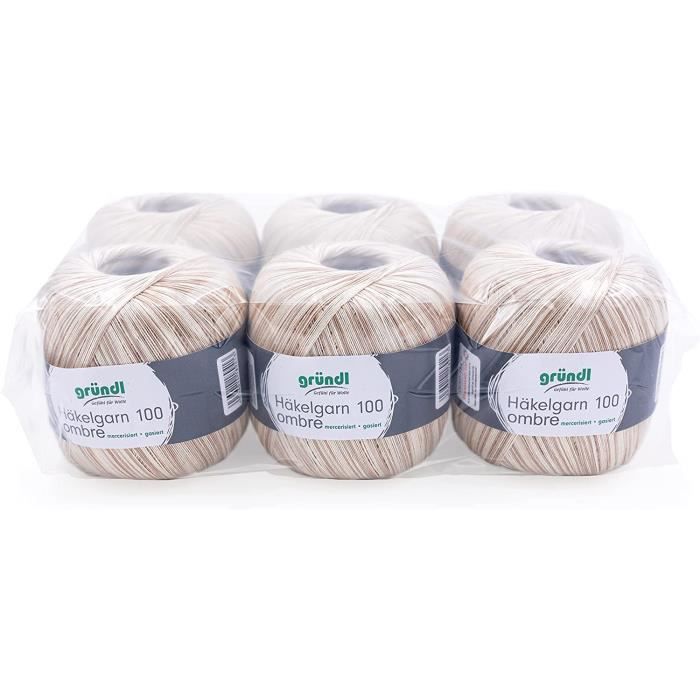 Fil spécial crochet 100 uni (laine à tricoter, set à crocheterfil de ...