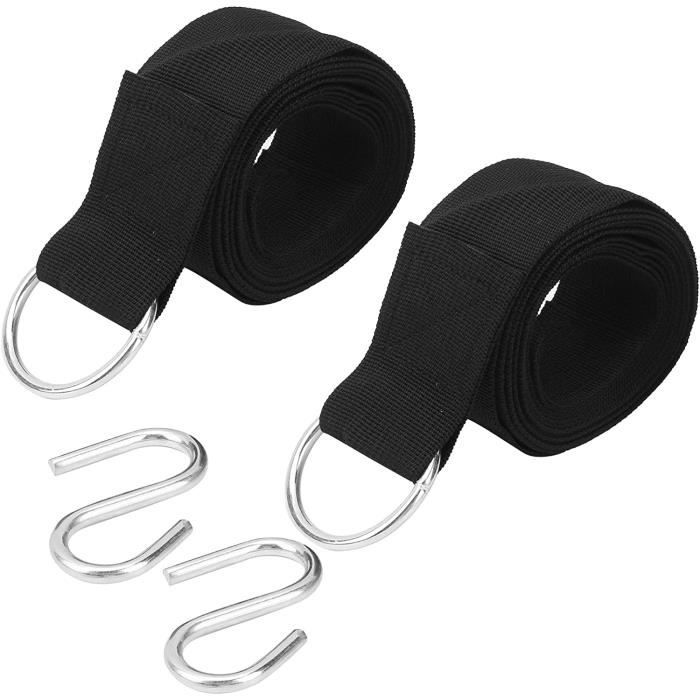 Sangle de balançoire d'arbre - A349 - Noir - Sangle de Suspension pour ...
