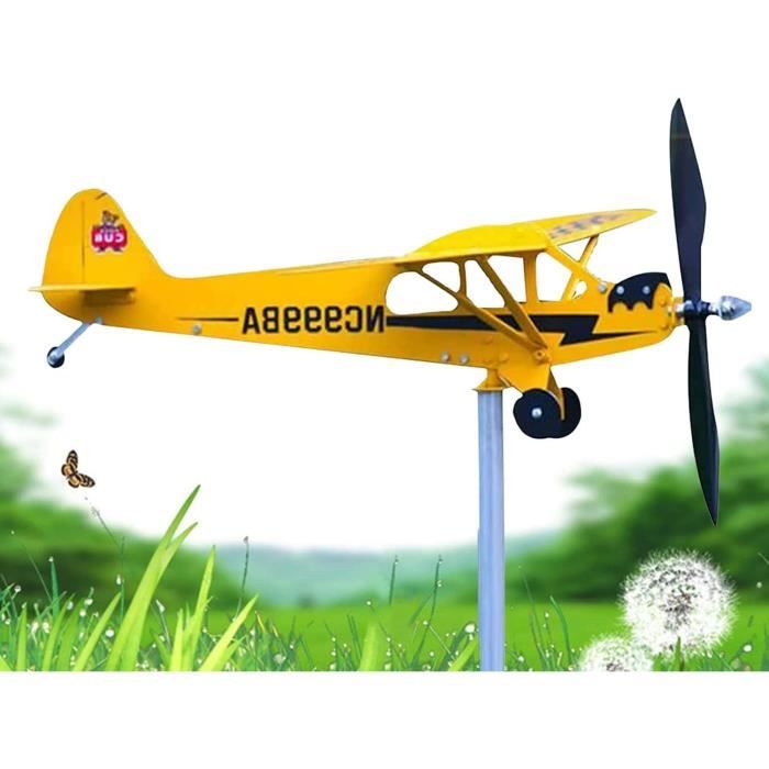 Piper J3 Cub Airplane Weathervane, Girouette de Jardin Exterieur Avion ...