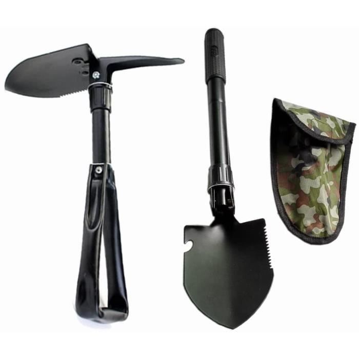 Mini Pelle Pliante Militaire Multi-Fonctionnel Survie Outil avec Étui ...