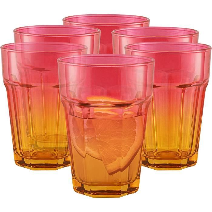 Grand Verre A Eau Long Drink | 370 Ml | Lot De 6 | Verre Cocktail ...