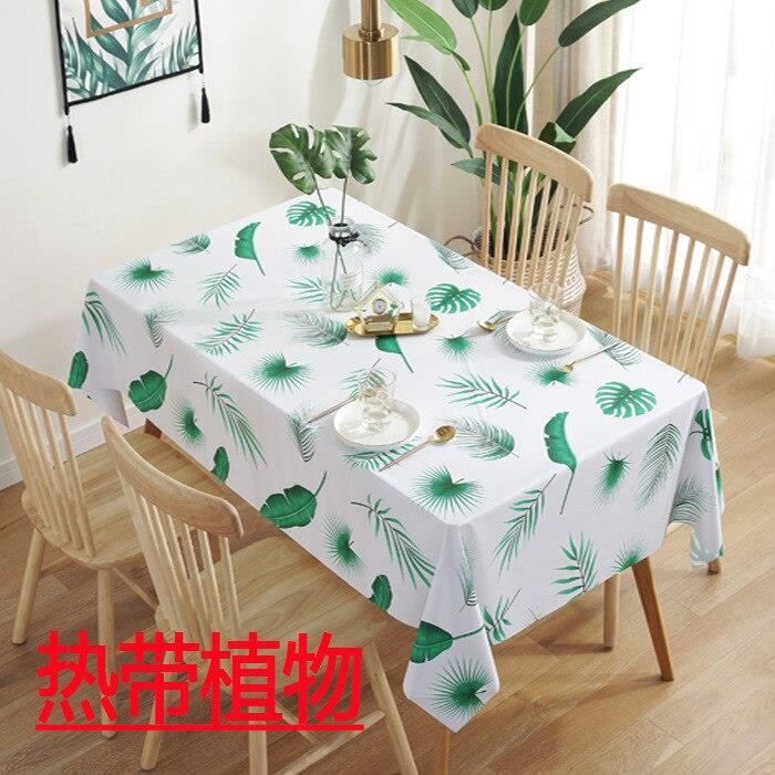 Linge de Table,Nappe de bureau rectangulaire imperméable en pvc, couvre ...