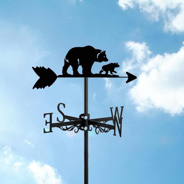 Girouette En Métal Creux En Forme D'Animal Pour Toit Extérieur, Cour ...