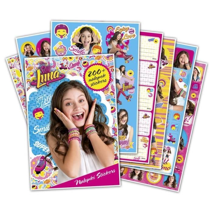 Soy Luna set créatif cahier avec les autocollants 200 stickers idée ...