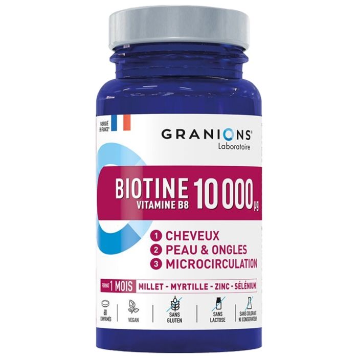 Biotine 10mg - 60 comprimés - Cdiscount Santé - Mieux vivre