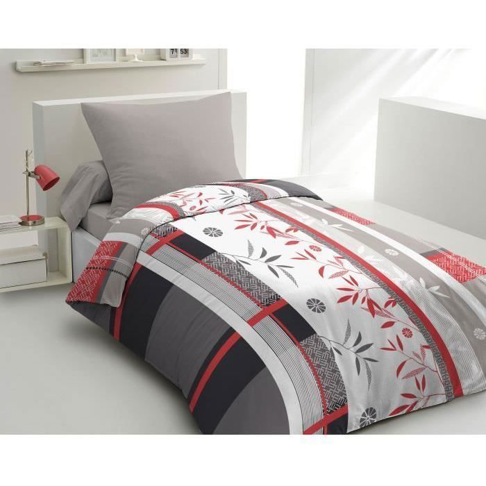 Parure de lit microfibre - HOME LINGE PASSION - SHIZUOKA - Housse 140 x ...