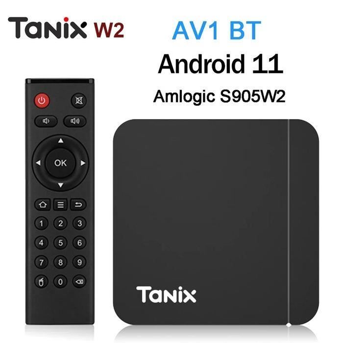 Android TV Box Android 11 TV Boîte Amlogic S905W2 Quad-Core Boîte de télévision 2 Go + 16 Go 4K ...