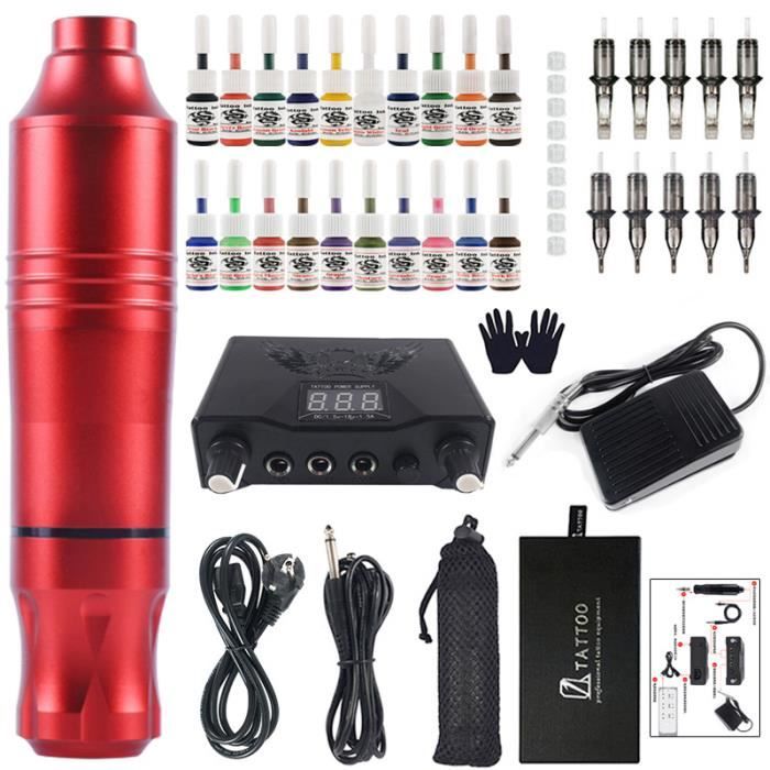 Kit de tatouage complet OHP - Machine à tatouer rotative pour débutant ...