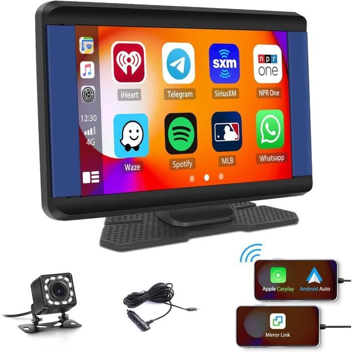 Wireless Carplay Android Auto Portable Car Stereo, 7\U201D 1080P ...
