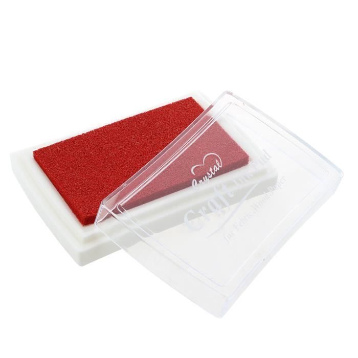 Tampon Encreur Encre Couleur Rouge Empreinte Digitale Cadeau Enfants ...