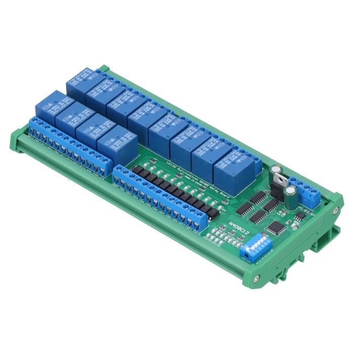 TMISHION Module de relais RS485 Module de Relais 12 Entrées 12 Sorties ...