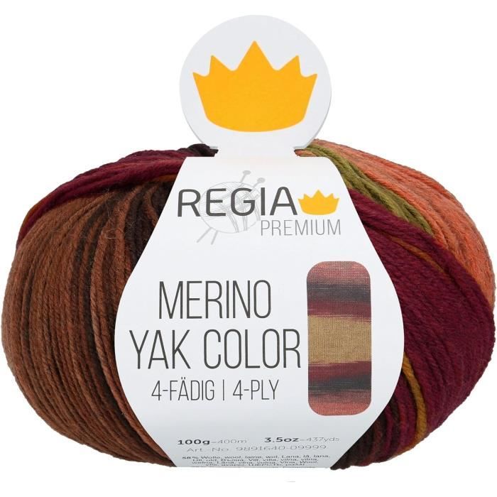 Premium Merino Yak Color, 100G Sun Gradient Color Fils À Tricoter[W3703 ...
