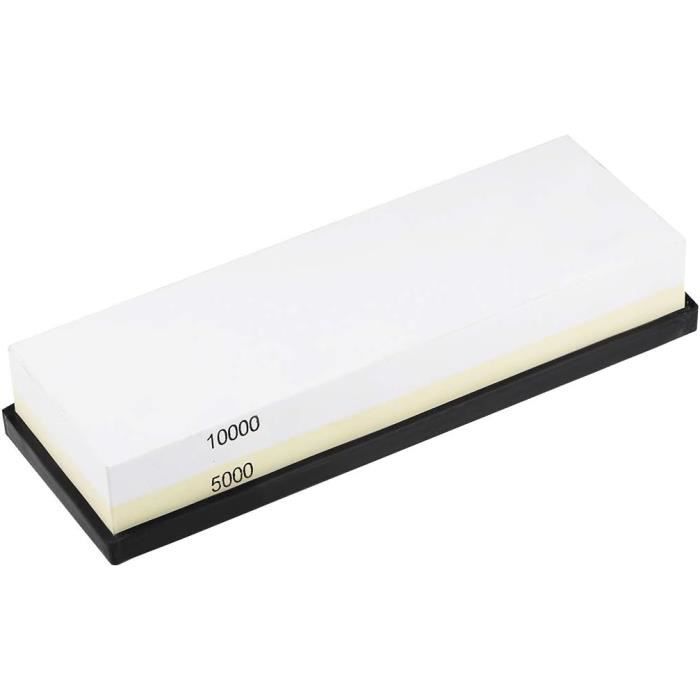 Pierre à aiguiser double face - grain 5000-1000 - pour ciseaux, rasoirs - outils de gravure ...