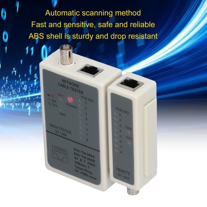 Testeur de câble RJ45 VBESTLIFE 248 - Numérisation automatique ...