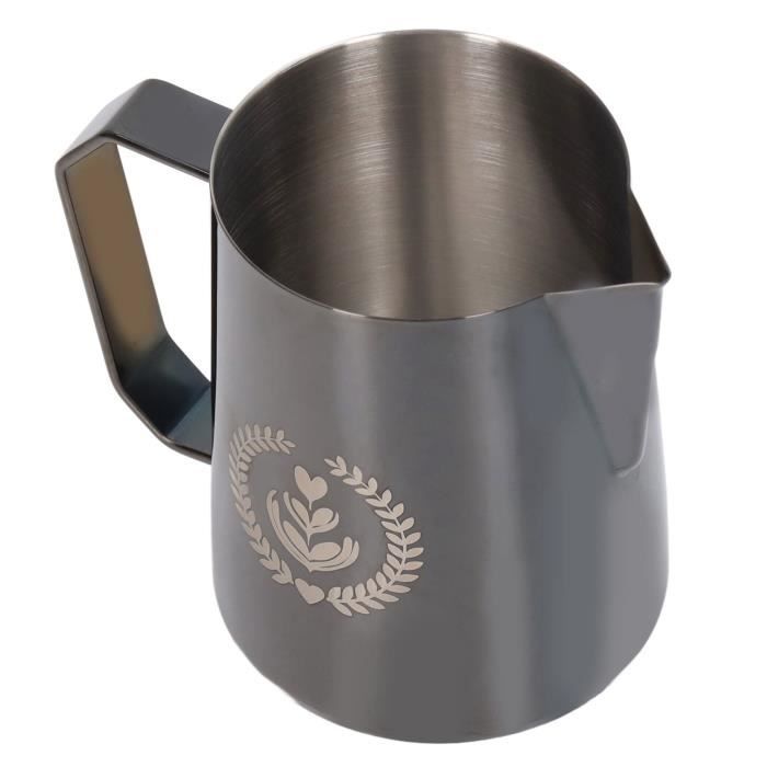 YOSOO tasse à mousser Pichet à lait en acier inoxydable pour mousseur à lait pour boissons au ...