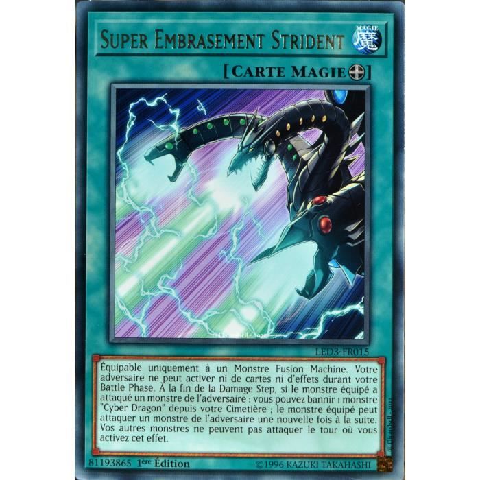 Carte YU-GI-OH LED3-FR015 Super Embrasement Strident Rare NEUF FR - Cdiscount Jeux - Jouets