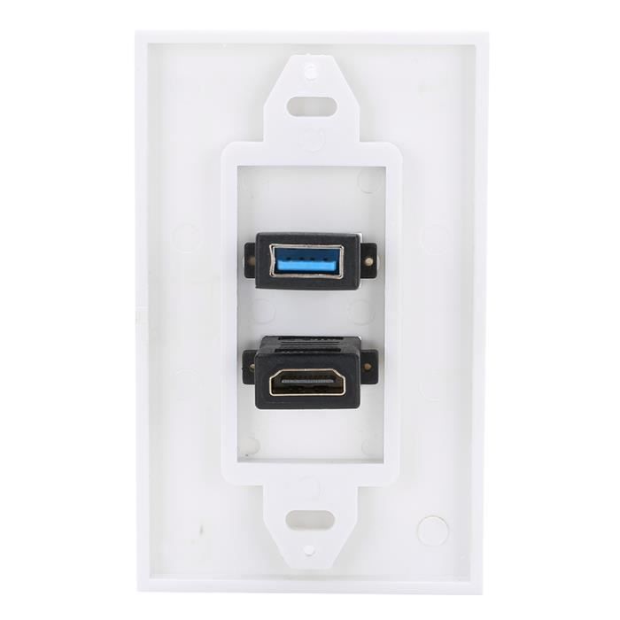 USB 3.0 Prise De Plaque Murale 2 En 1 Face Panneau Mural De Plaque De ...