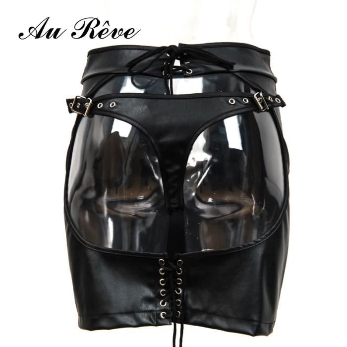 Sexy Mini Jupe Porn Adult Sex Products Noir Cuir Panty Latex Robe