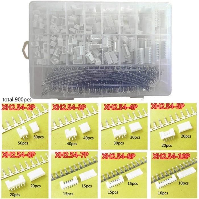 Lot de 900 connecteurs JST-XH de 2,54 mm avec pince à sertir et pince à sertir[503] - Cdiscount ...