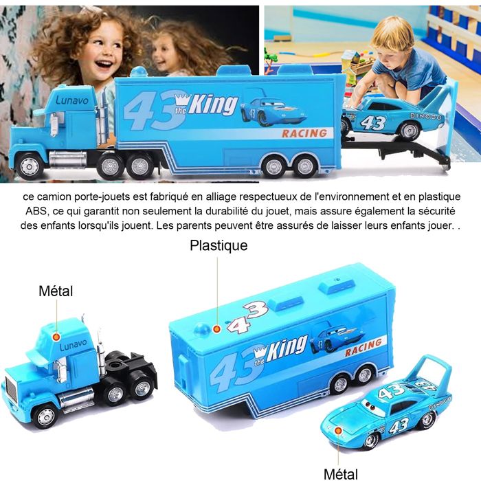 Vehicule pour enfant - LUNAVO - Jouet camion porte-conteneur alliage ...
