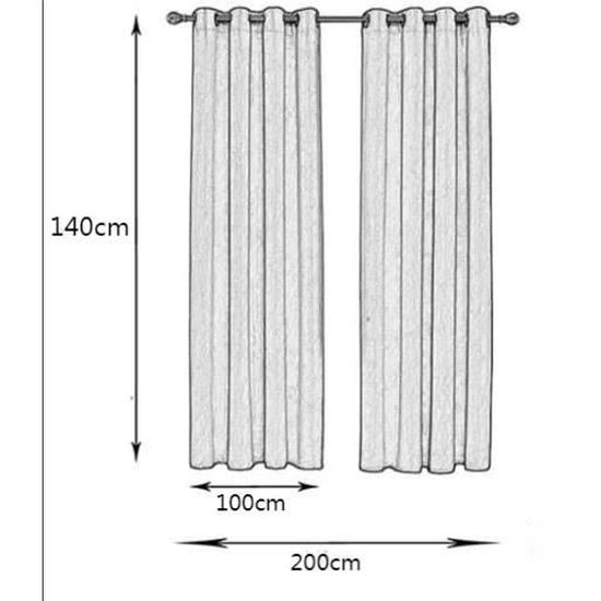 Rideau Salon avec Motif Luxe, Rideaux Occultants à Oeillets, Rideau et ...