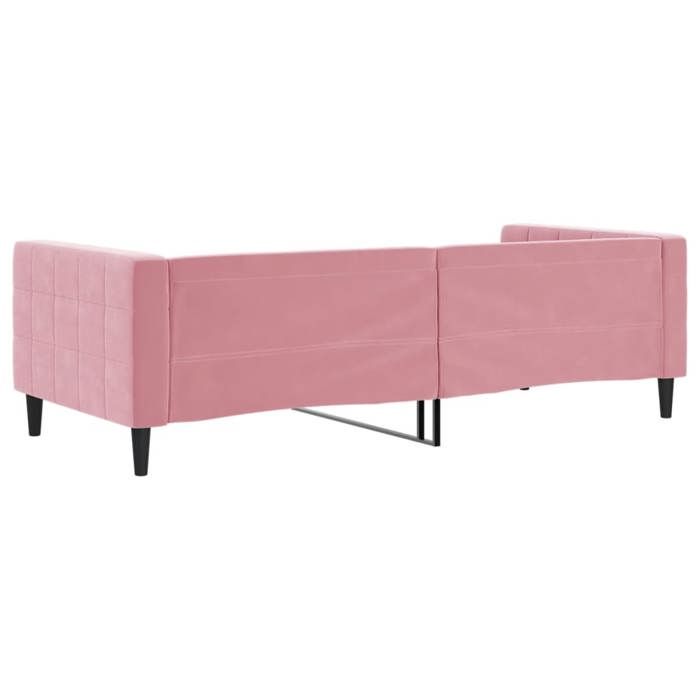 Lit de repos sans matelas - vidaXL - Velours - Rose - 90x200 cm ...