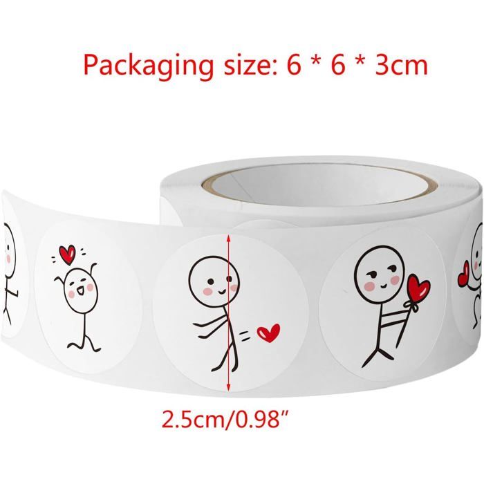 Stickers de Saint Valentin Autocollant Amour Décoratif Stickers Jour ...